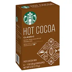 Starbucks Classic Hot Cocoa Mix, 6-Ct. Carton, Delicious Mocha Flavor ...