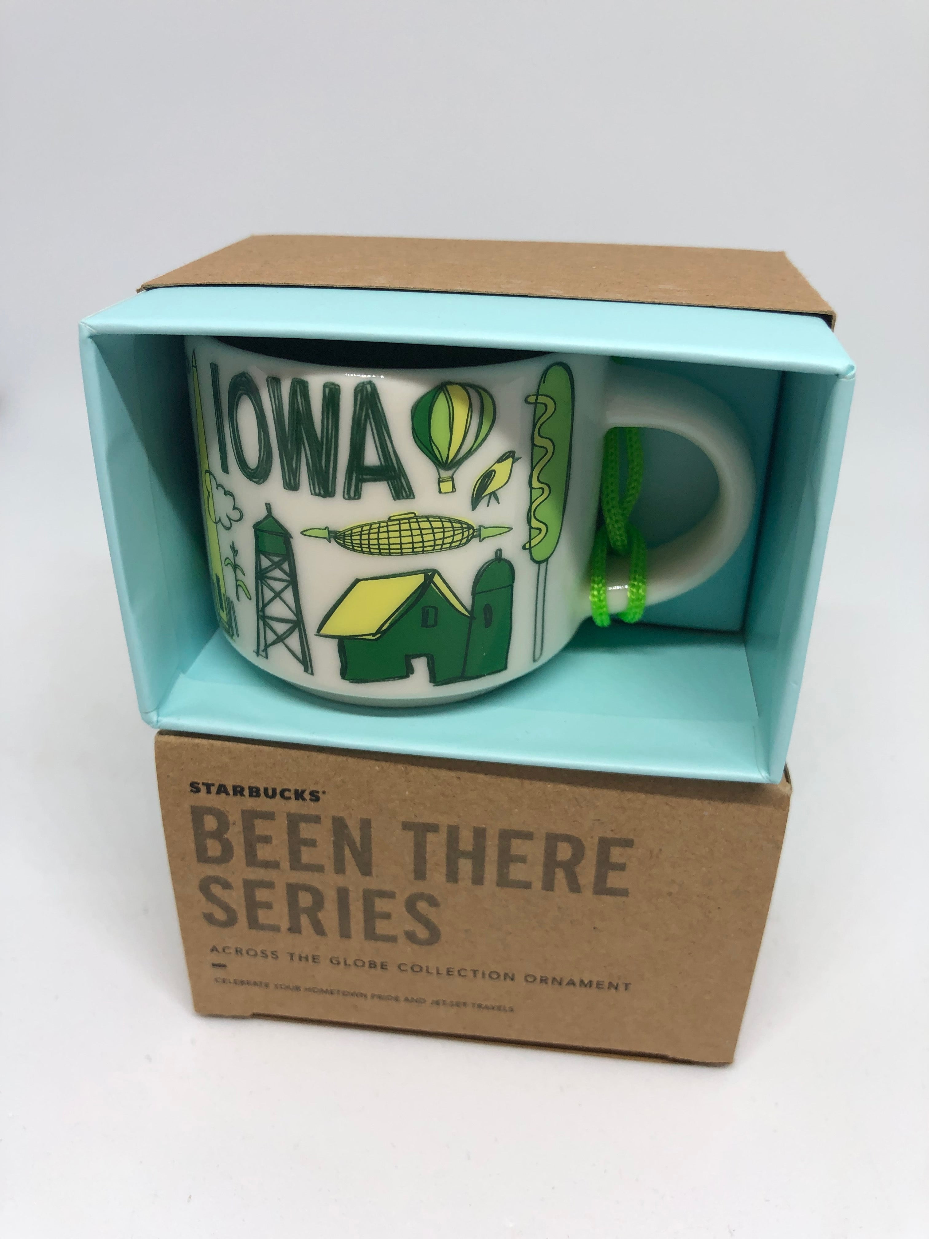 Starbucks Coffee Been There Iowa Ceramic Ornament Espresso Mug New with ...