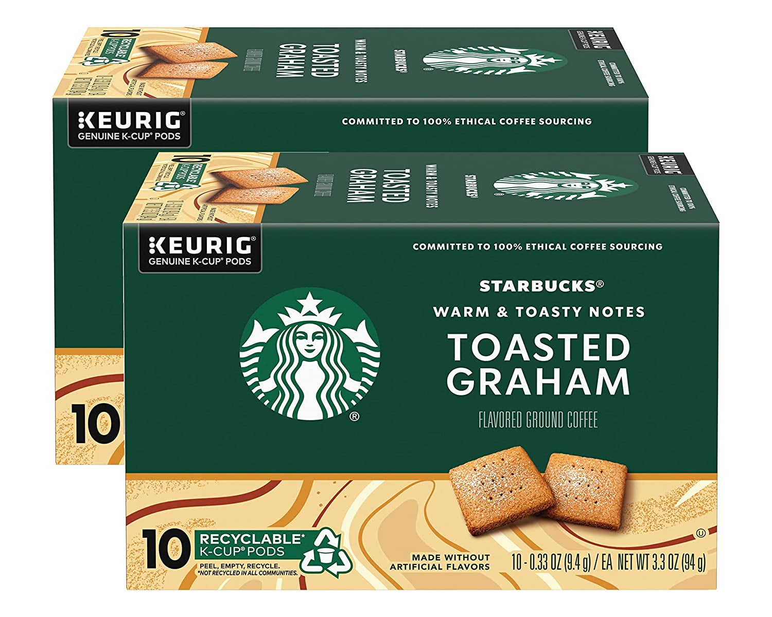 Starbucks Toasted Graham Flavored Ground Coffee, 100% Arabica, Medium ...