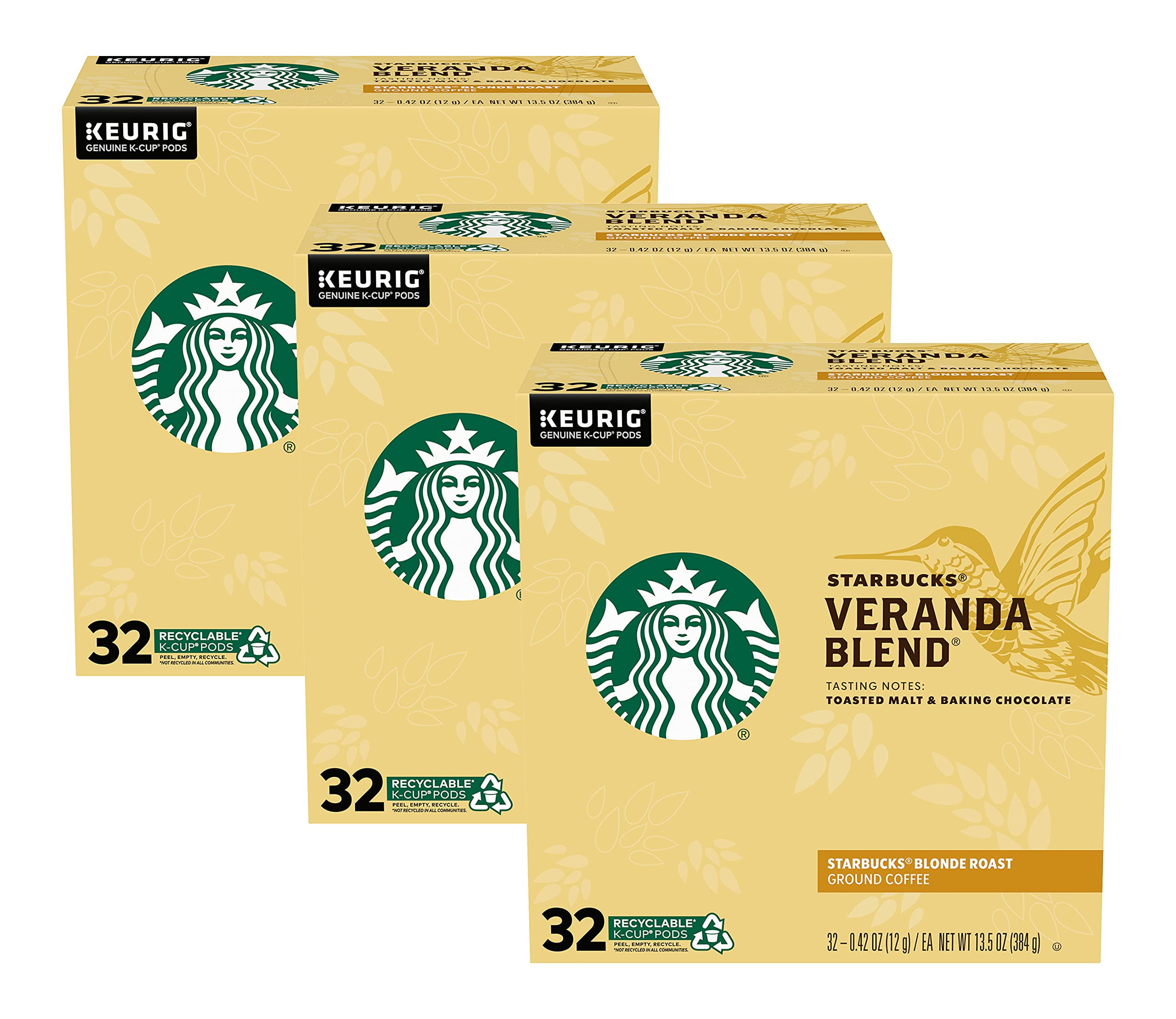Starbucks Coffee Veranda Blend Single Serve Capsules For Keurig K-Cup ...