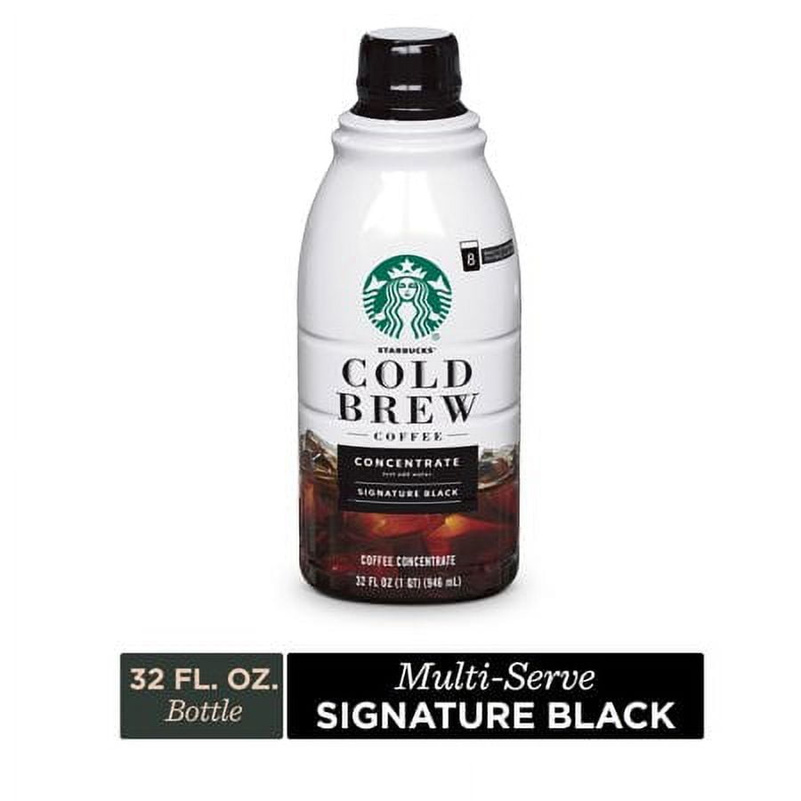 Starbucks Cold Brew Multi Serve Concentrate Signature Black 32 Fl Oz ...