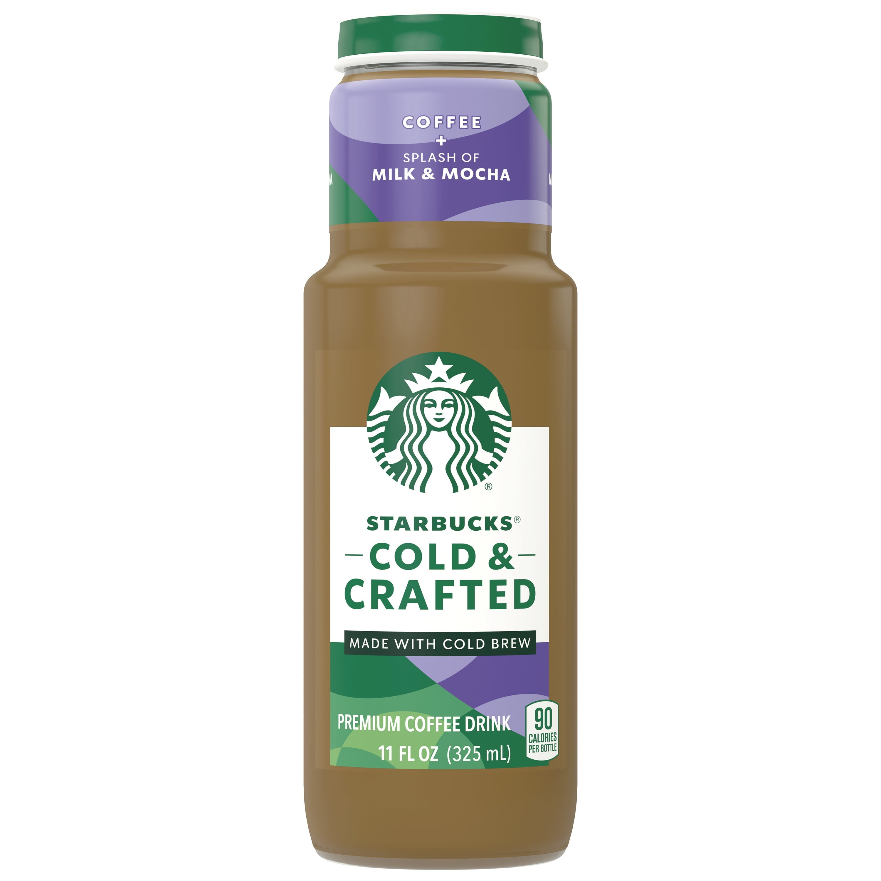 Starbucks Cold & Crafted Coffee Spash of Milk & Mocha Cold Brew Crafted ...