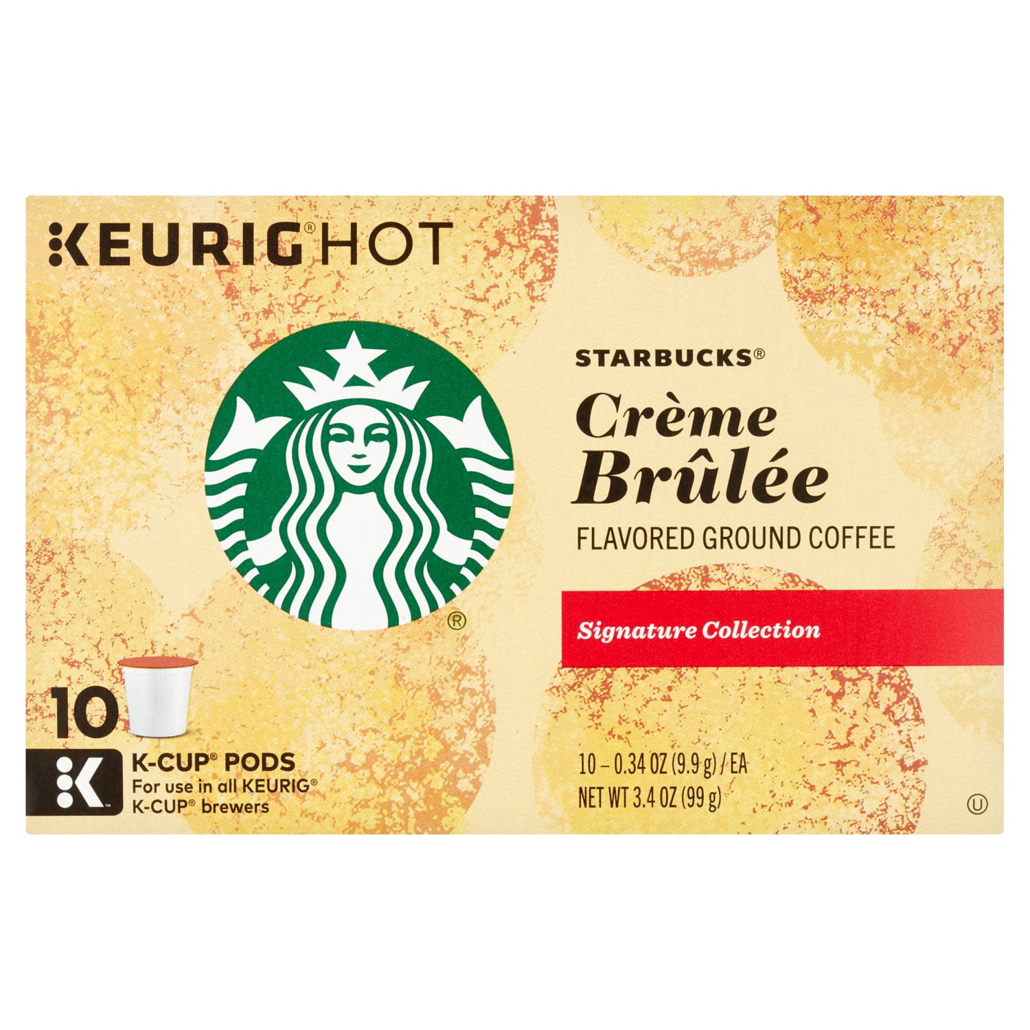 Starbucks Creme Brulee Flavored Ground Coffee -- Pack of 10 K-Cups ...