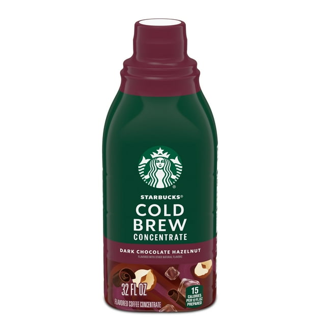 Starbucks Dark Chocolate Hazelnut Naturally Flavored, Bottled Cold Brew ...