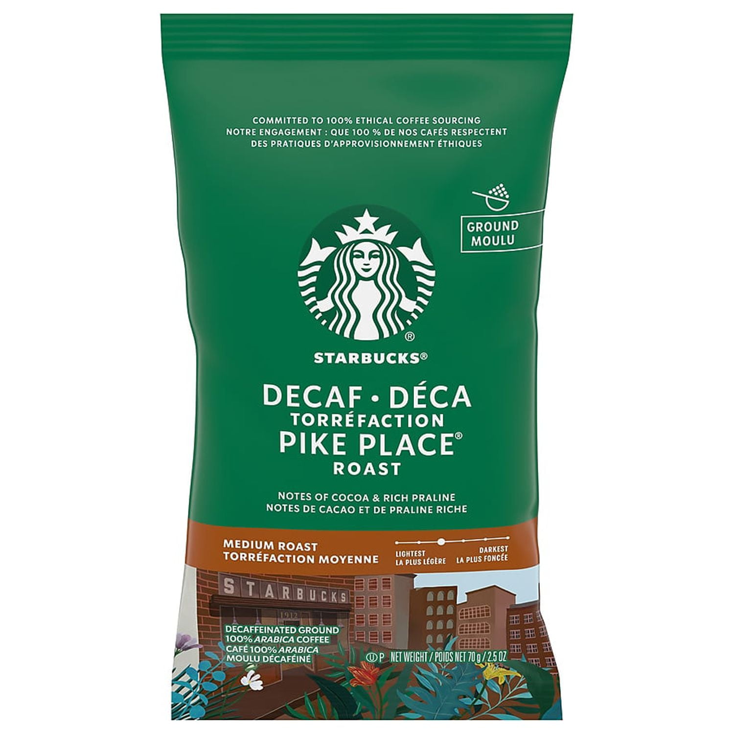 Starbucks Pike Place Roast Decaf Ground Coffee SBK11023061 - Walmart.com