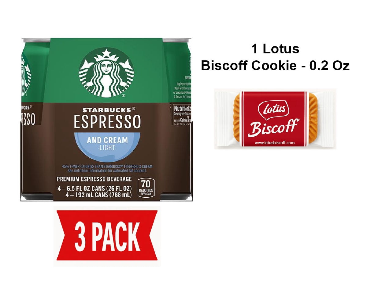 Starbucks Double Shot Espresso, Espresso & Cream Light, Coffee Drink (4 ...
