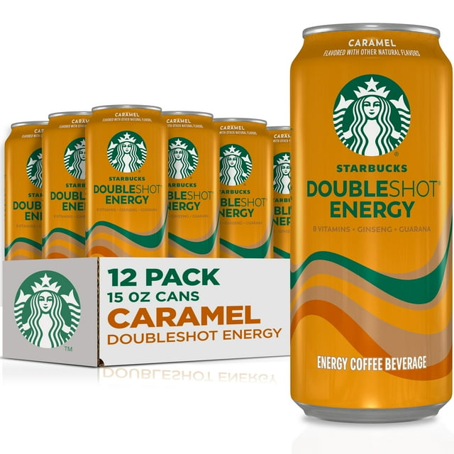 Starbucks Doubleshot Energy Caramel, 15 oz, 12 Count Cans - Walmart.com