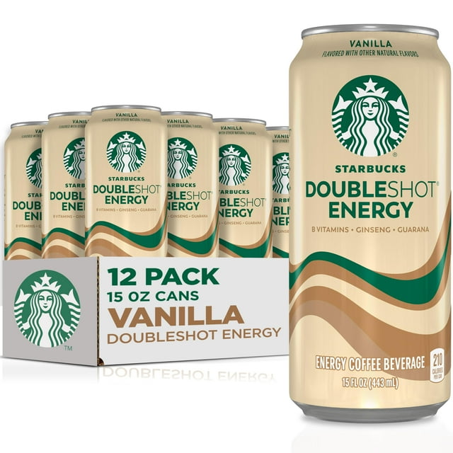 Starbucks Doubleshot Energy Drink Coffee Beverage, Vanilla, Iced Coffee ...