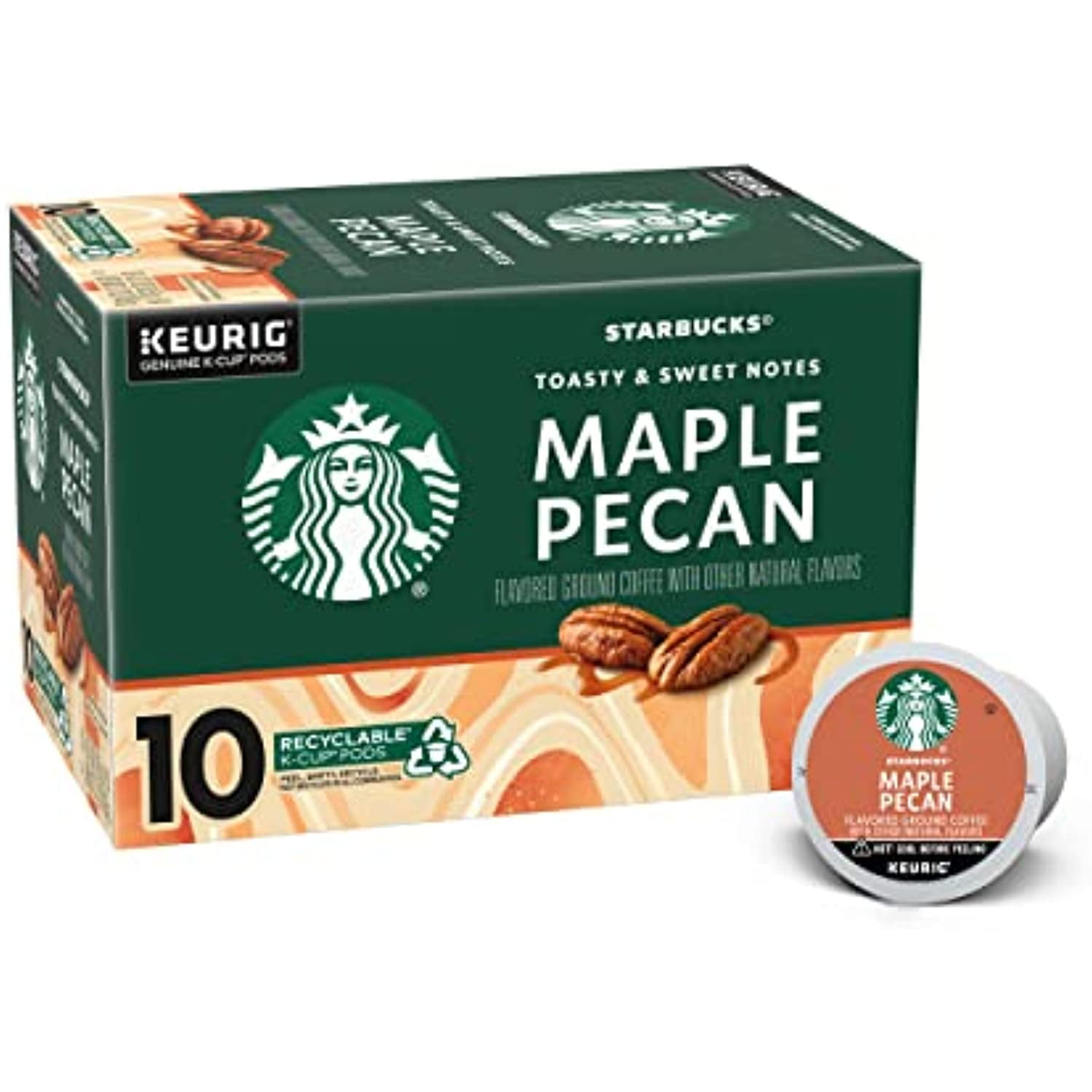 Starbucks Flavored Coffee K-Cup Pods — Maple Pecan For Keurig Brewers — Fall Limited Edition — 1 ...