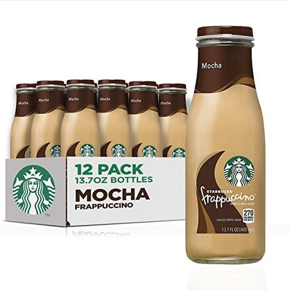Starbucks Frappuccino Coffee Drink, Mocha, 13.7oz Bottles, 12 Pack ...
