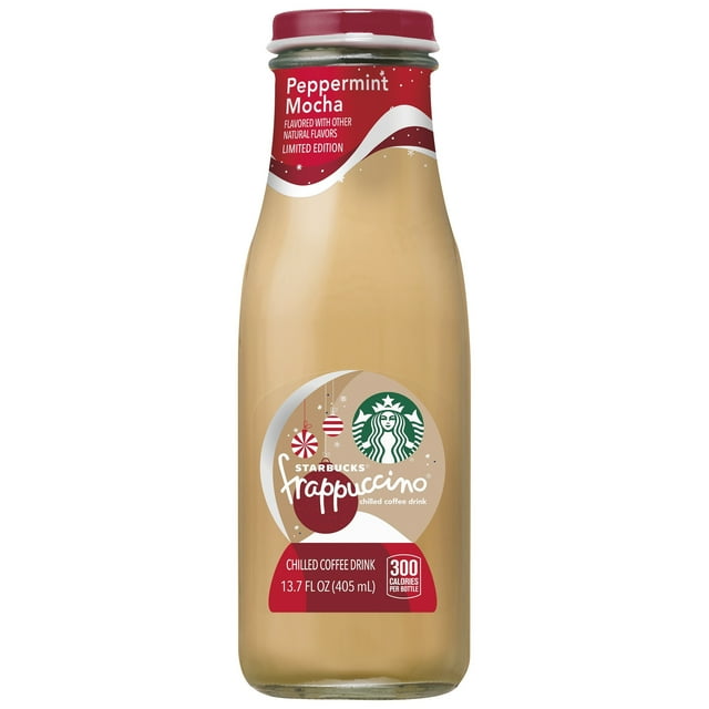 Starbucks Frappuccino Peppermint Mocha Iced Coffee Drink Limited Edition, 13.7 fl oz Bottle ...