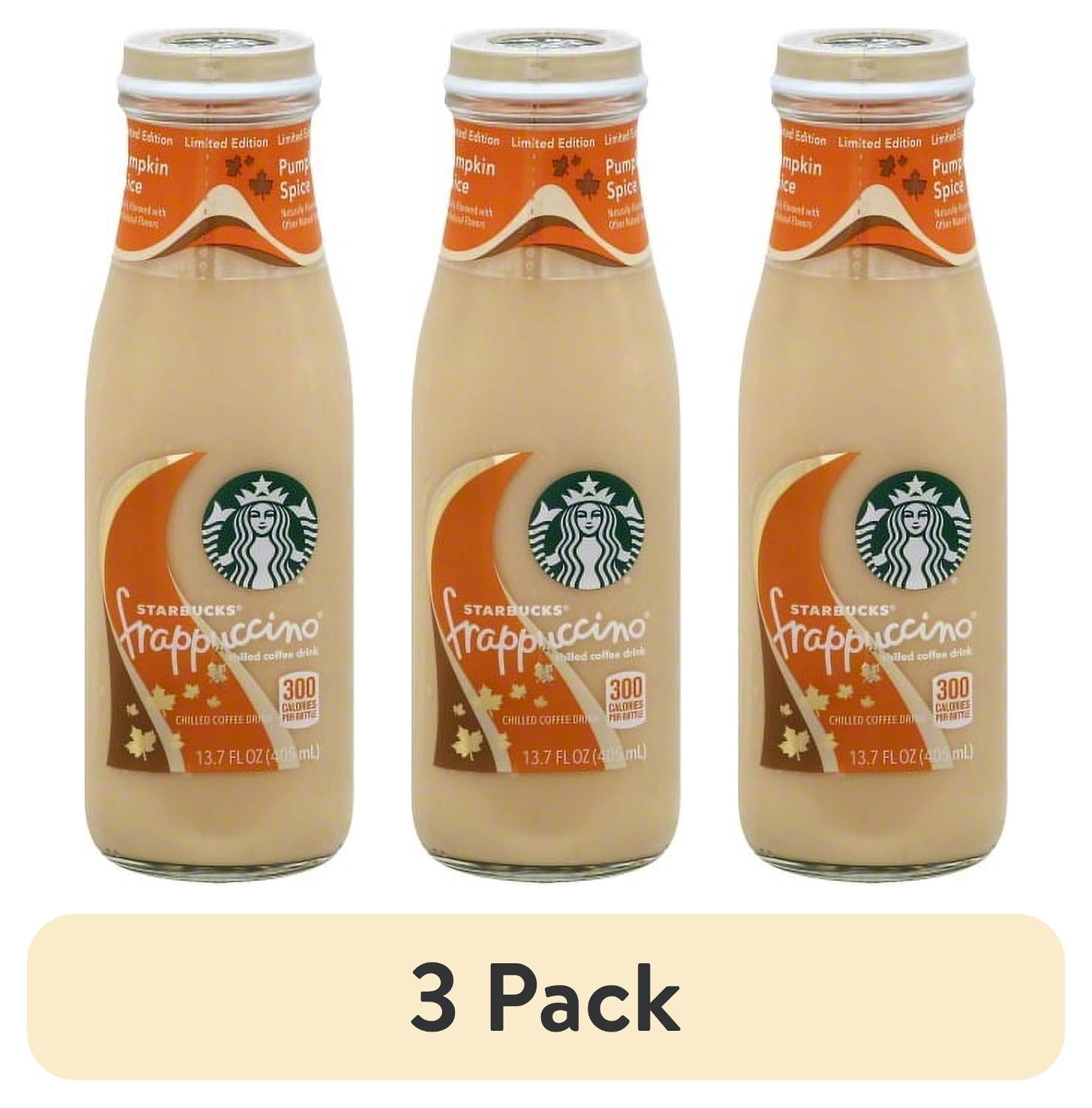 (3 pack) Starbucks Frappuccino Pumpkin Spice Chilled Coffee Drink, 13.7 Fl. Oz. - Walmart.com