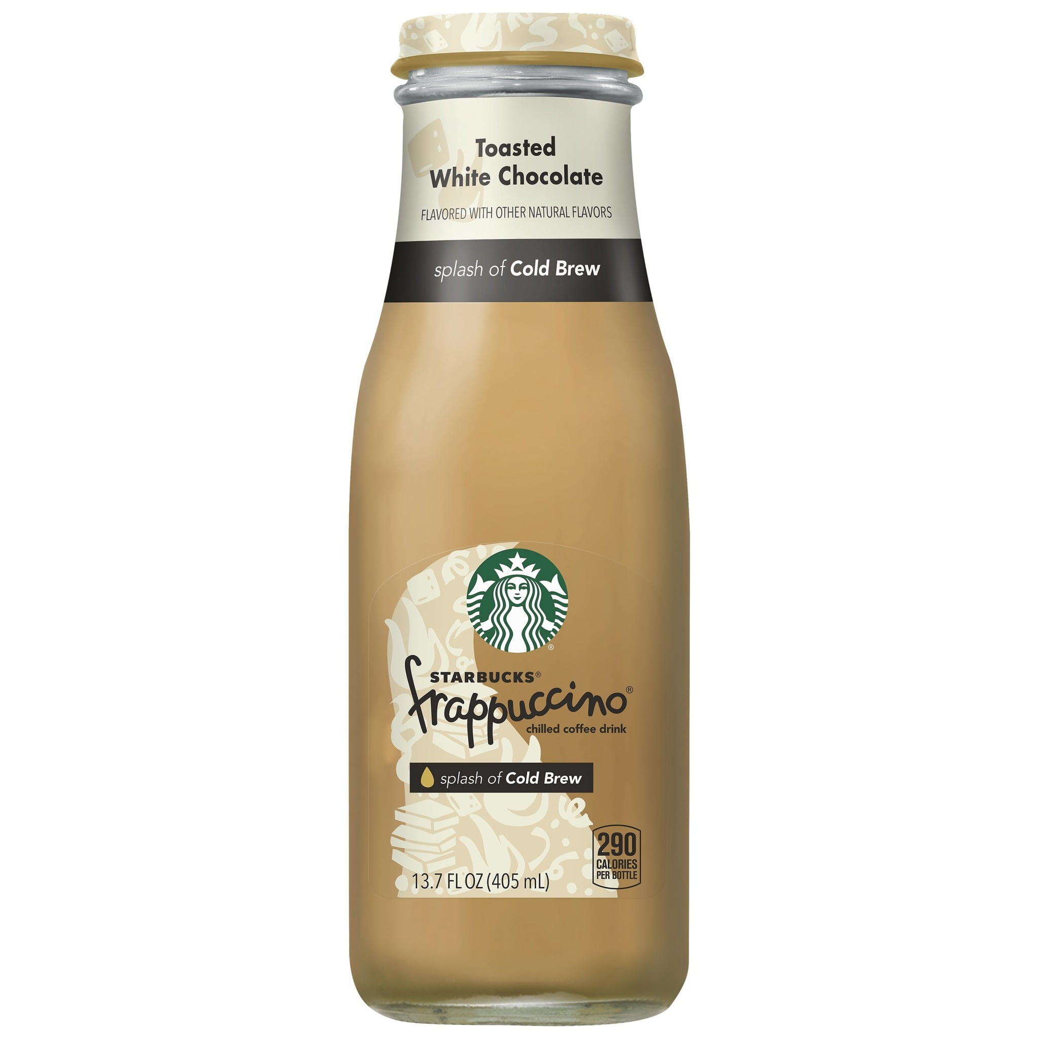 Starbucks Frappuccino Toasted White Chocolate Iced Coffee Drink 13.7 fl ...