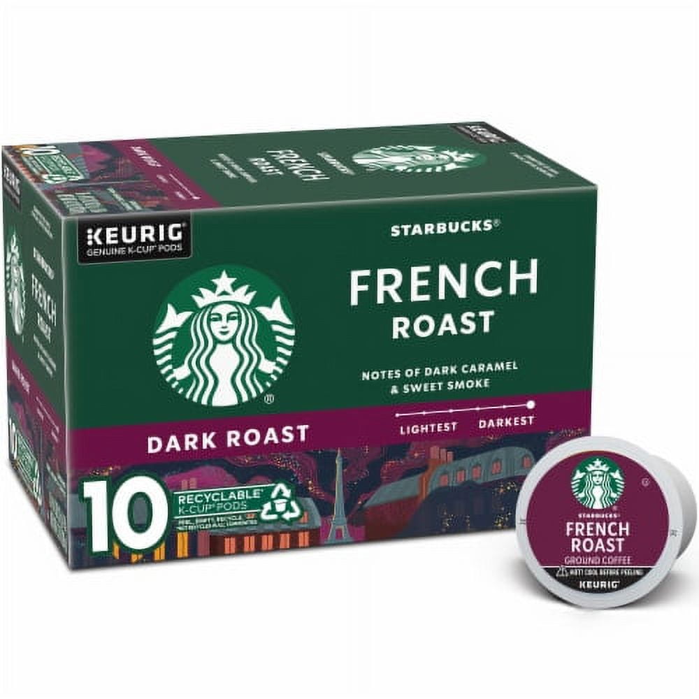Starbucks French Dark Roast K-Cup Coffee Pods 10 ct. - Walmart.com