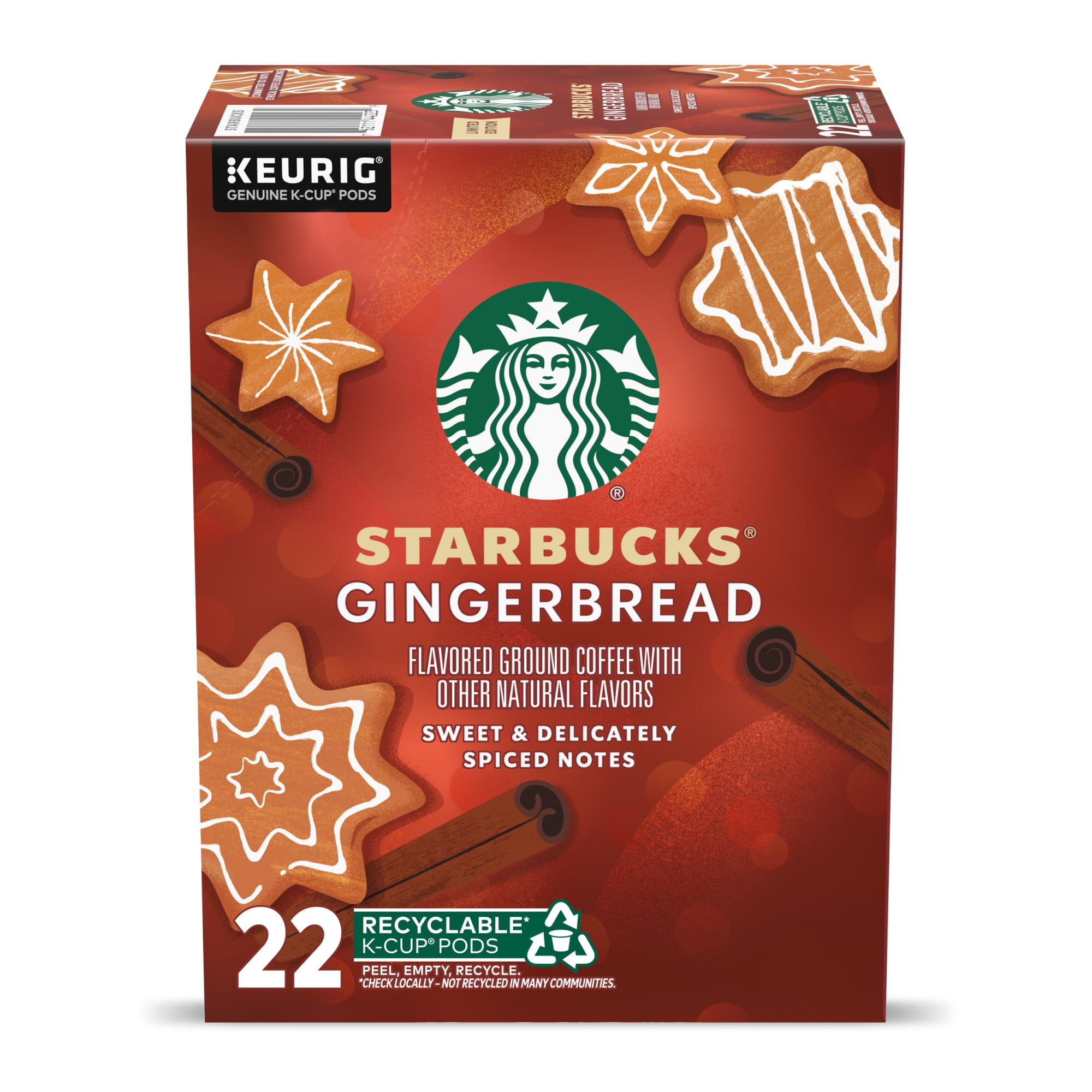 Starbucks Holiday Edition K-Cup: Gingerbread Naturally Flavored Coffee ...