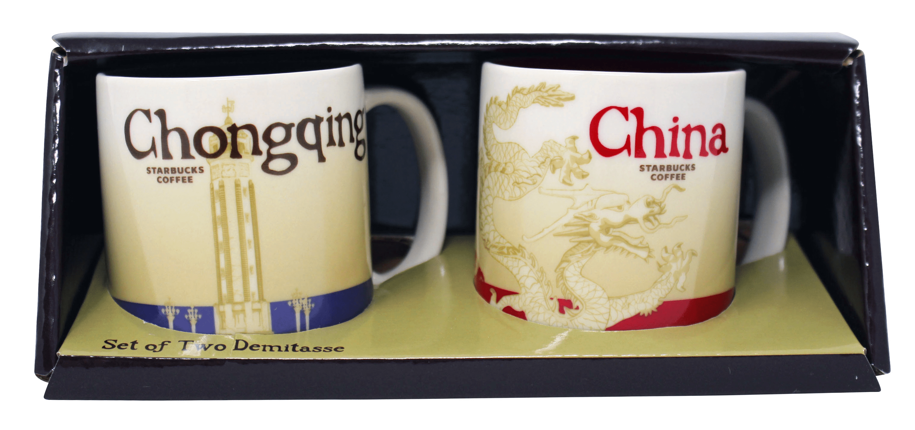 Starbucks Global Icon Series Chongqing and China Demitasse Mugs, 3 Oz ...