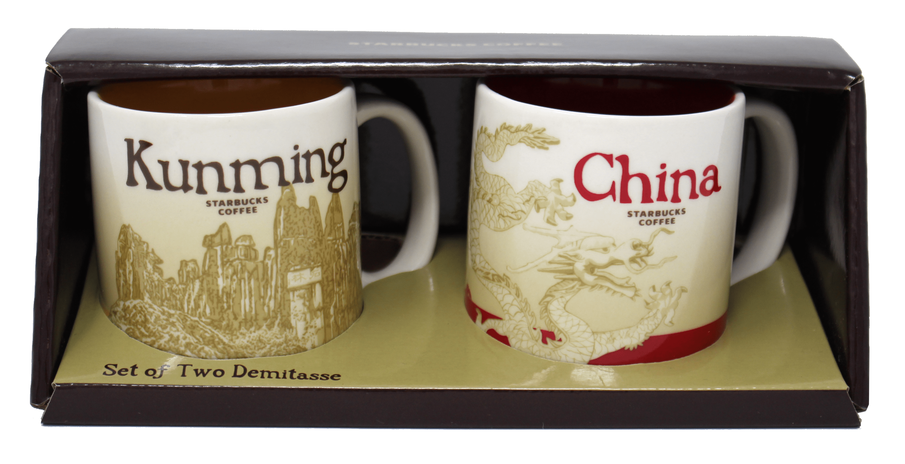 Starbucks Global Icon Series Kunming and China Demitasse Mugs, 3 Oz (2 ...