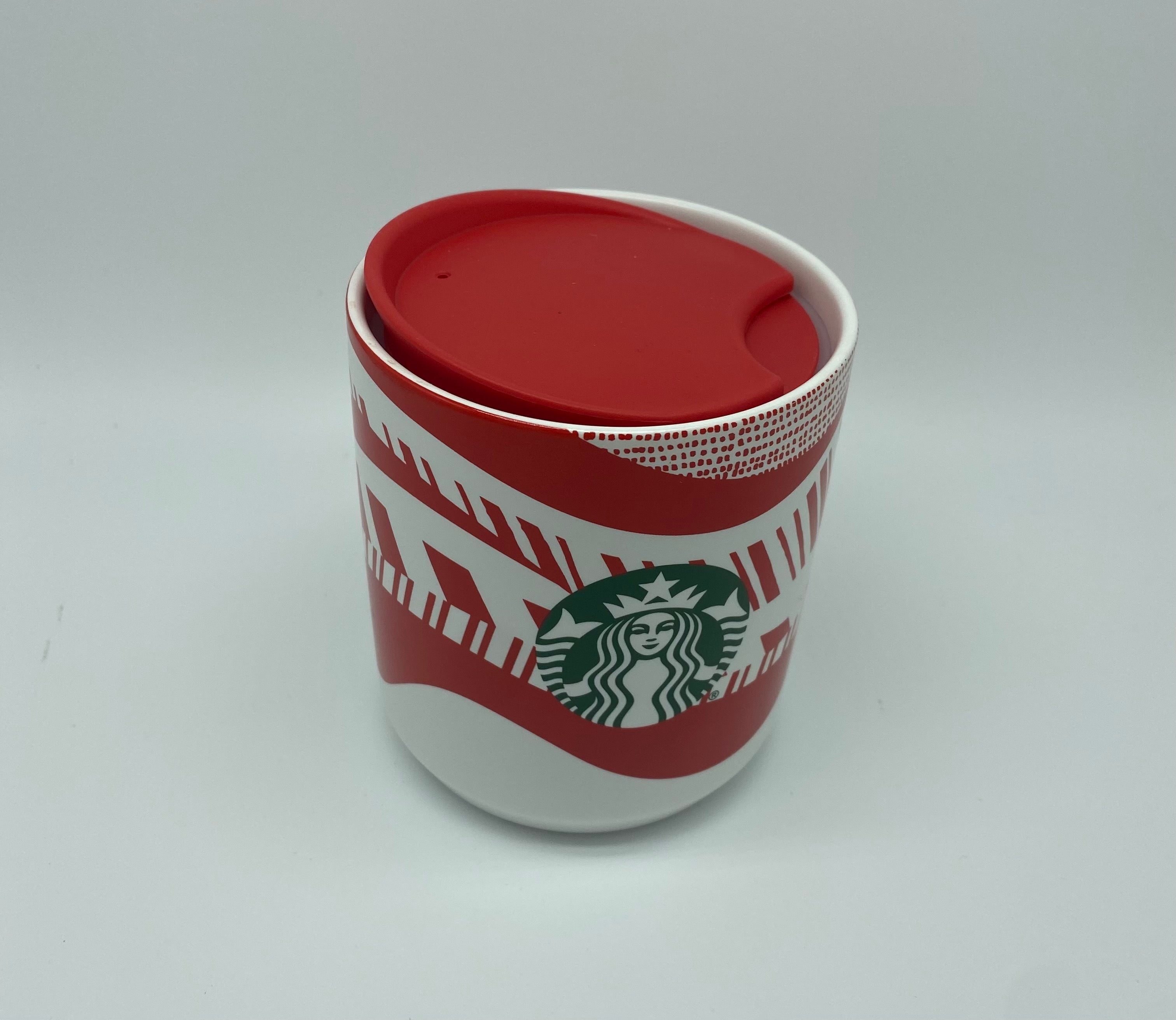 Starbucks Holiday Christmas 2021 Ceramic Mug with Lid 8oz New - Walmart.com