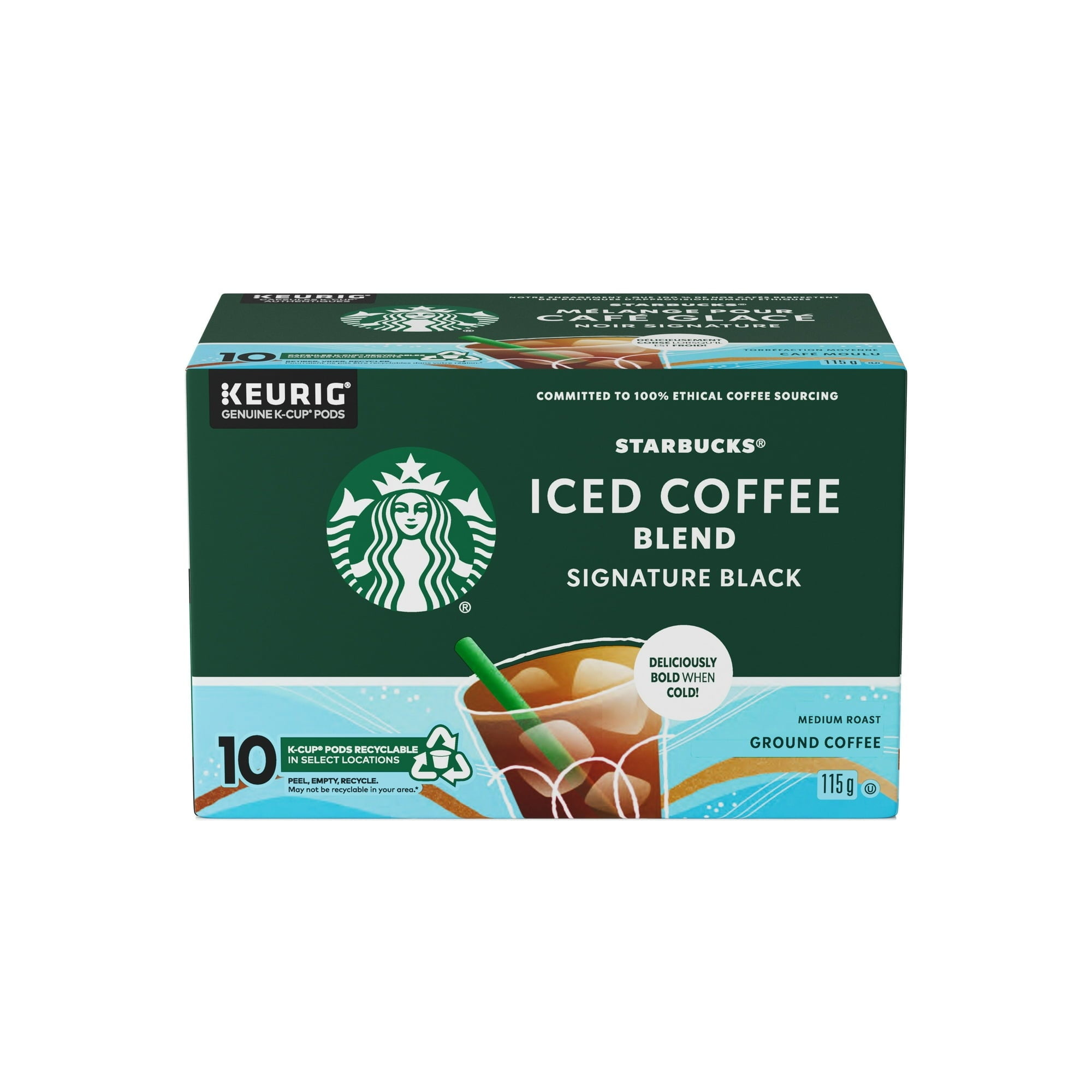Nestle Starbucks Iced Coffee Blend, Medium Roast, Citrusy Notes, K-Cups ...