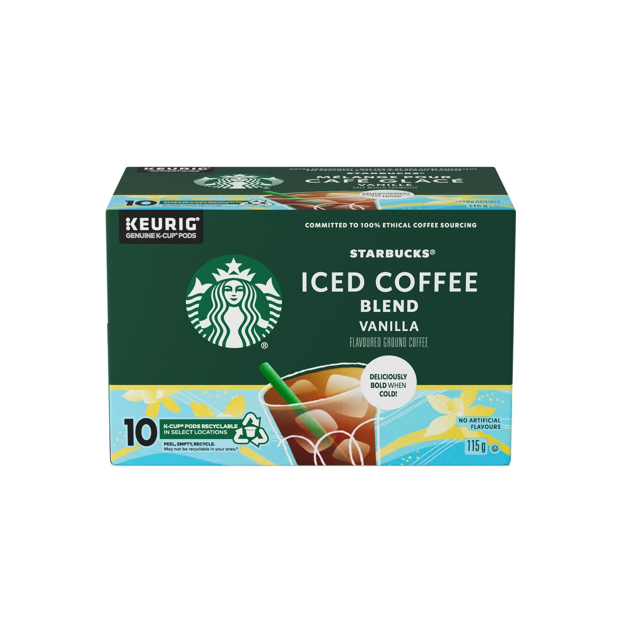 Starbucks Iced Coffee Pods, Vanilla Flavor, K-Cups for Single Serve, 4 ...