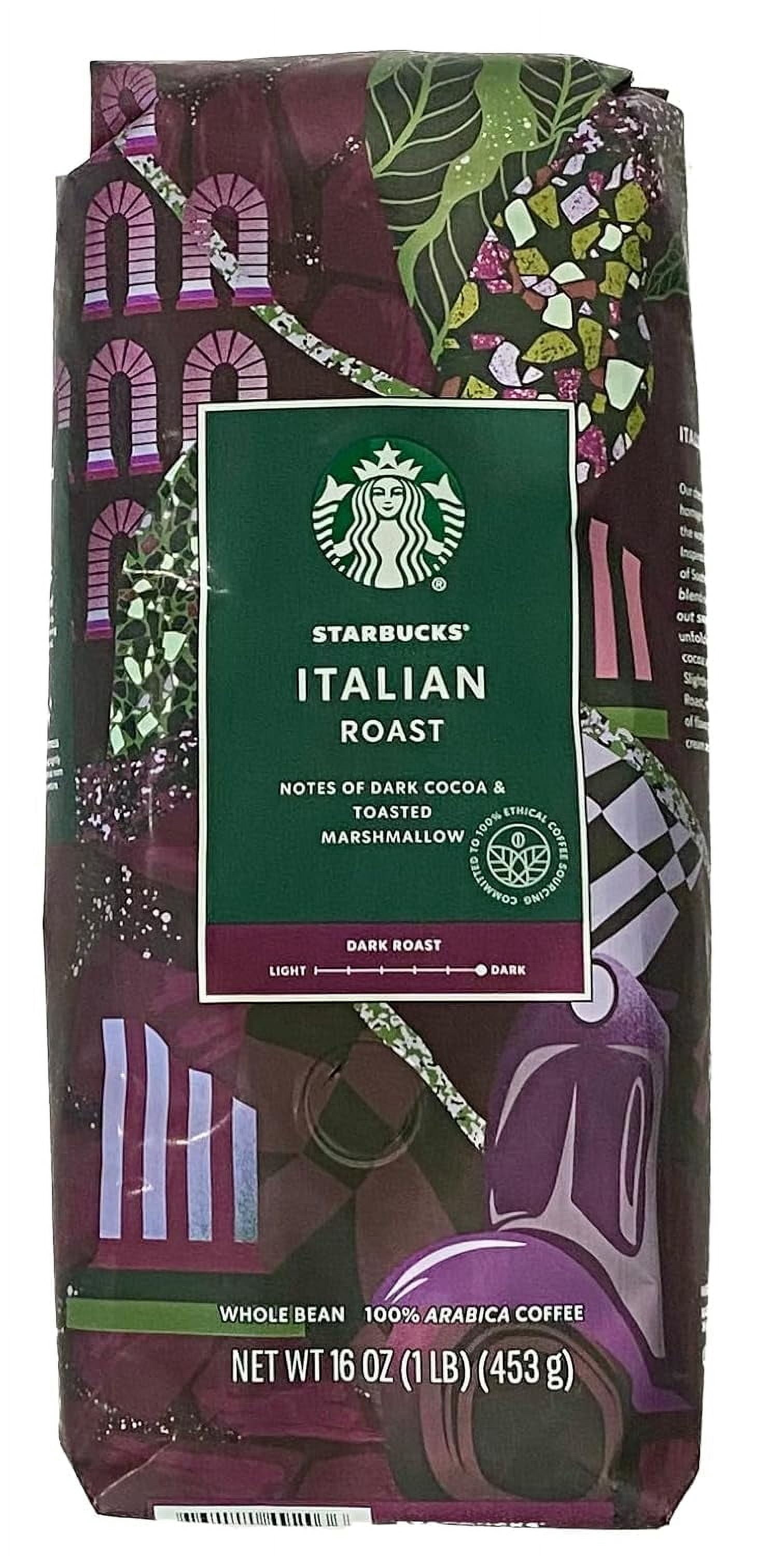 Starbucks Italian Roast, Whole Bean, 1LB - Walmart.com