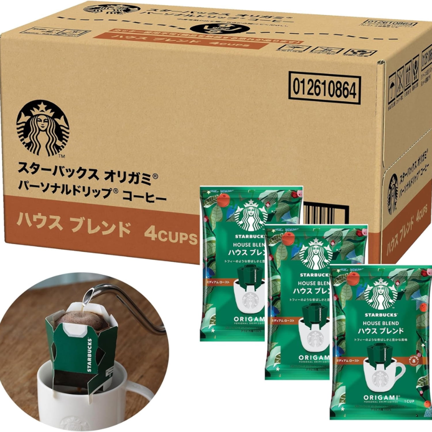 Starbucks Japan Exclusive Origami Drip Coffee House Blend 4 Bags × 6 ...
