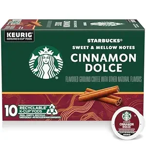 Starbucks Flavored Coffee K-Cup Pods, Cinnamon Dolce, 10 Ct (Pack - 1 ...