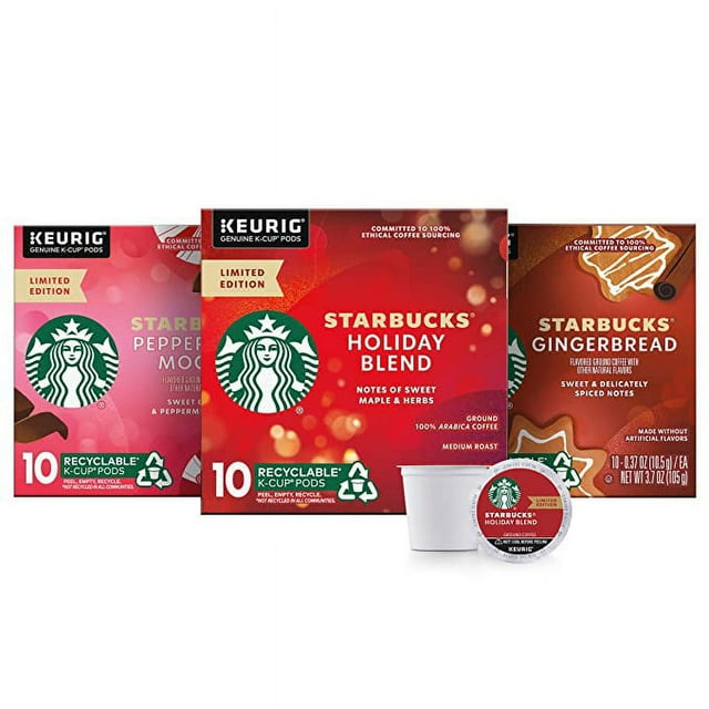 Starbucks K-Cup Coffee Pods—Medium Roast & Naturally Flavored Coffee ...