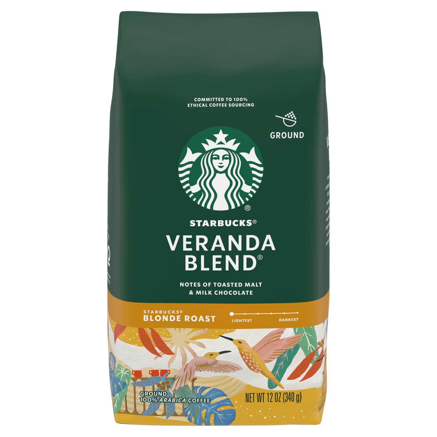 Starbucks Light Roast Veranda Blend Ground Coffee 12 oz - Walmart.com