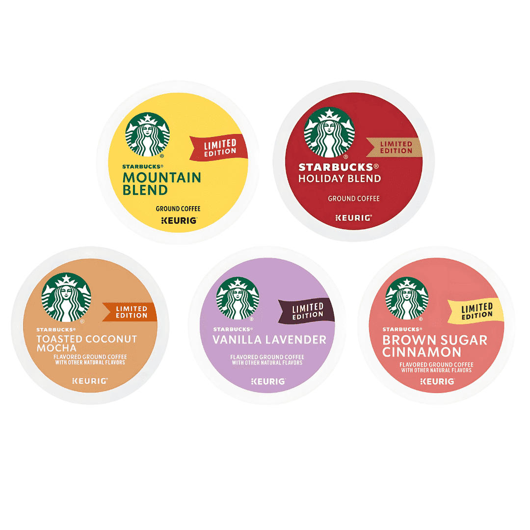Starbucks Coffee K-Cups, Limited Edition Variety Pack, 5 Flavors ...