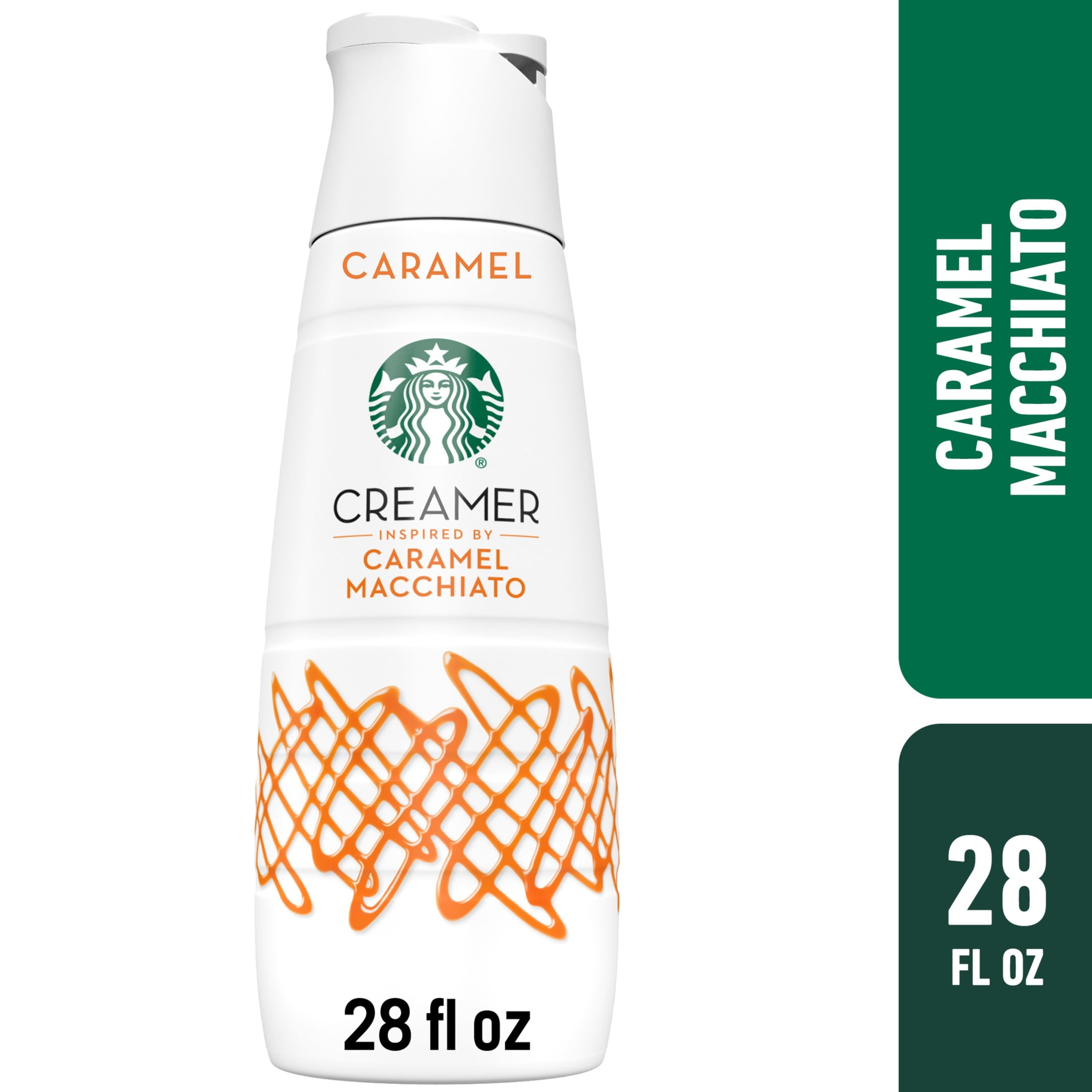 Starbucks Caramel Macchiato Inspired Liquid Coffee Creamer, 28 fl oz ...