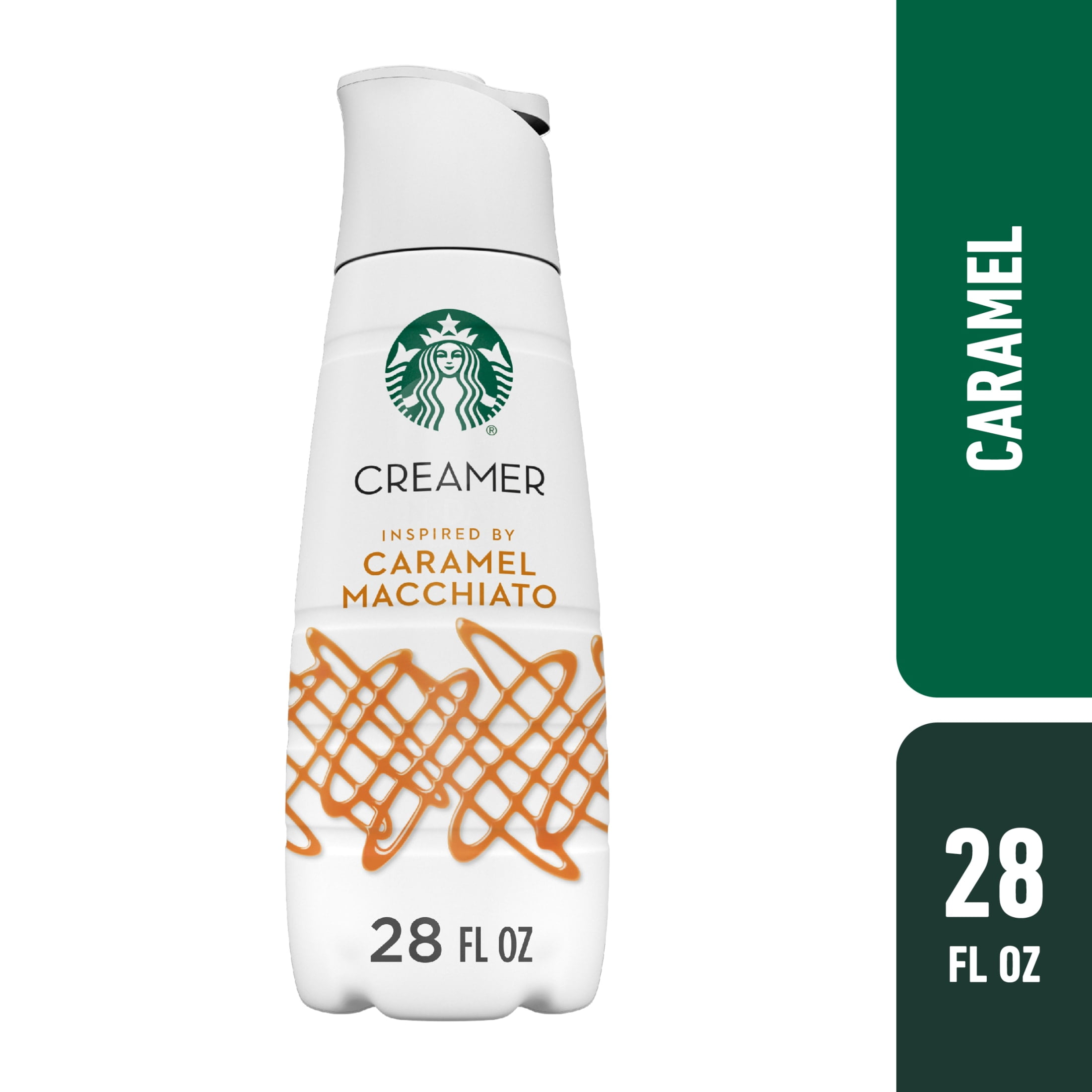 Starbucks Caramel Macchiato Inspired Liquid Coffee Creamer, 28 fl oz ...