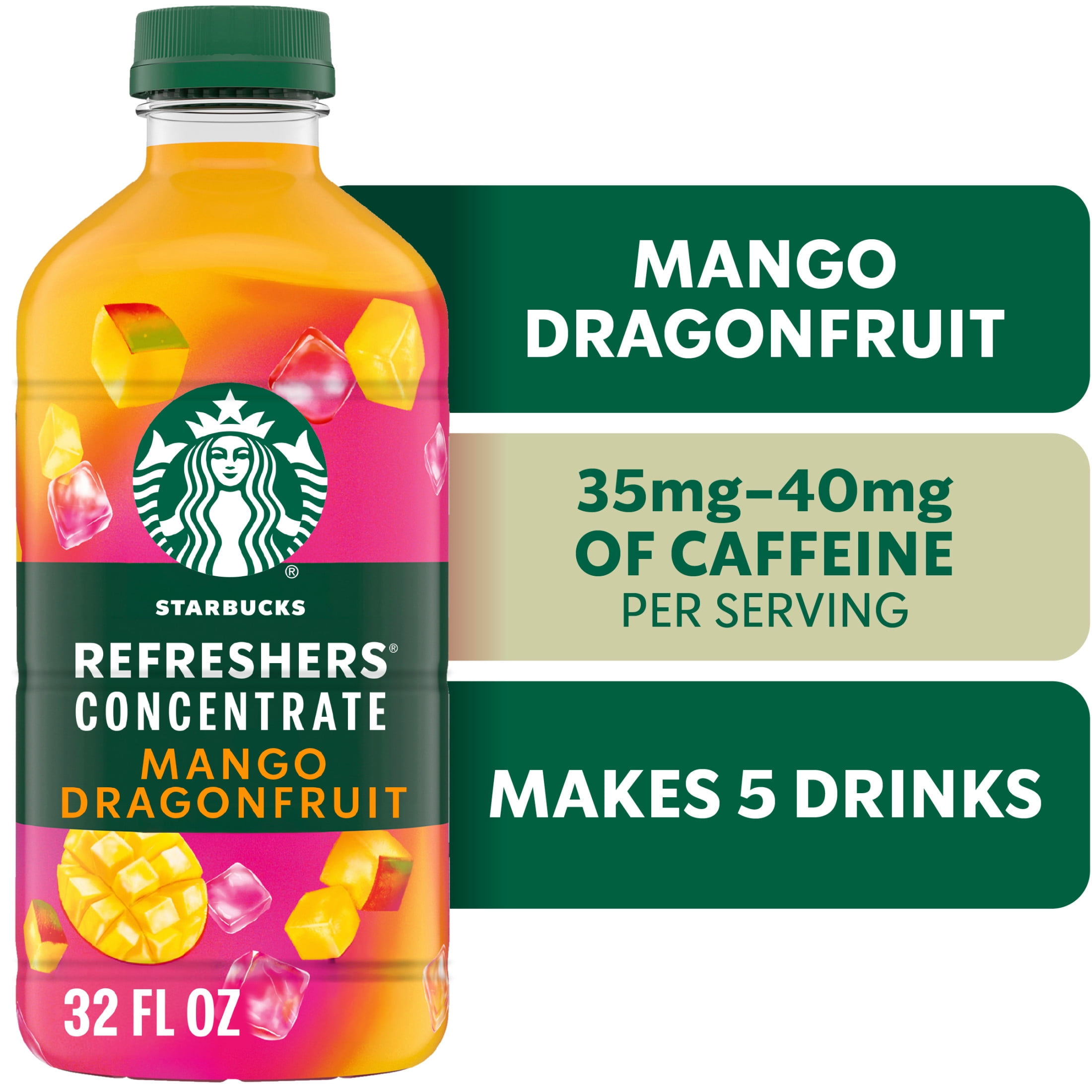 Starbucks Refreshers Concentrate Mango Dragonfruit, Refreshing Drink ...
