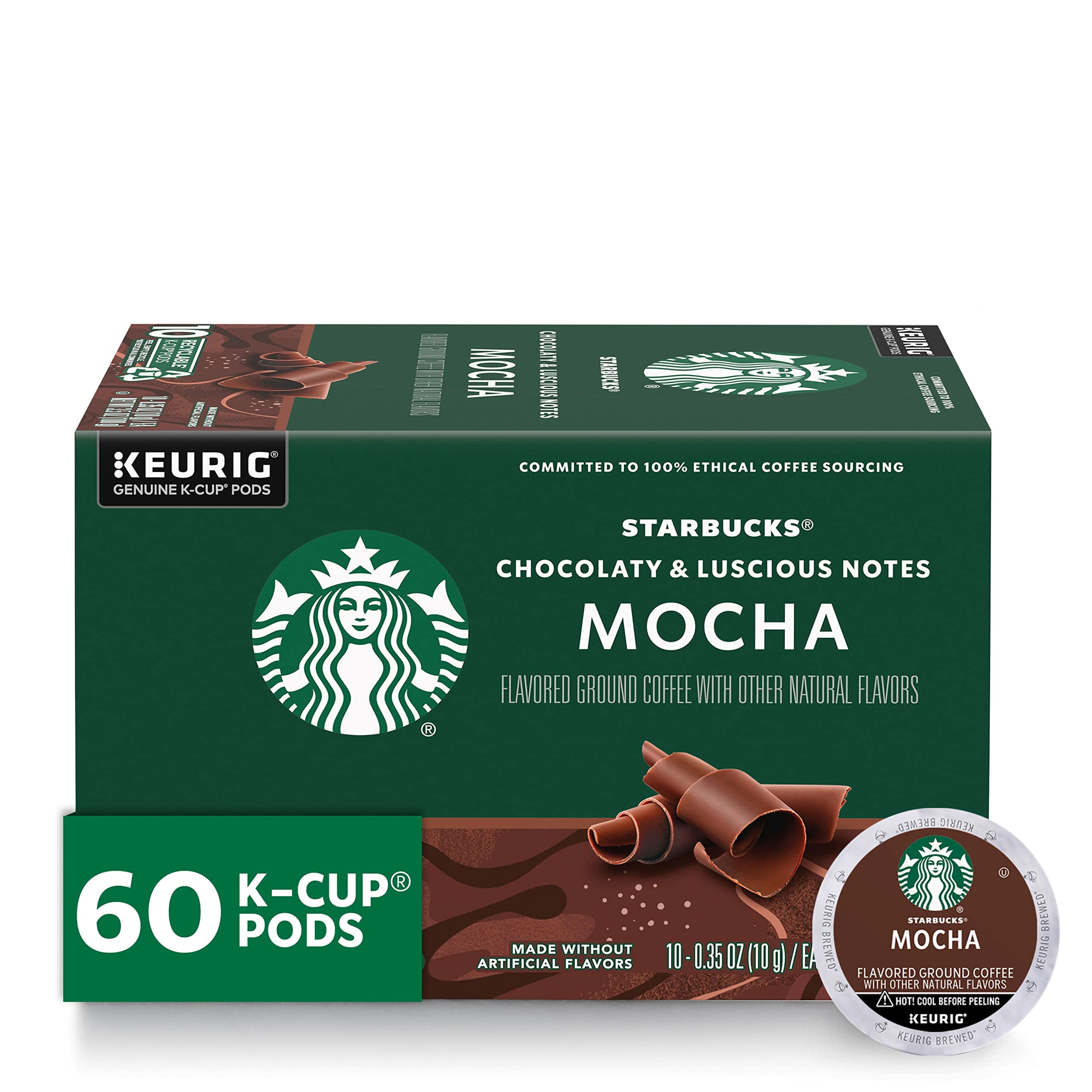 Starbucks Medium Roast K-Cup Coffee Pods — Mocha For Keurig Brewers — 6 Boxes (60 Pods Total ...