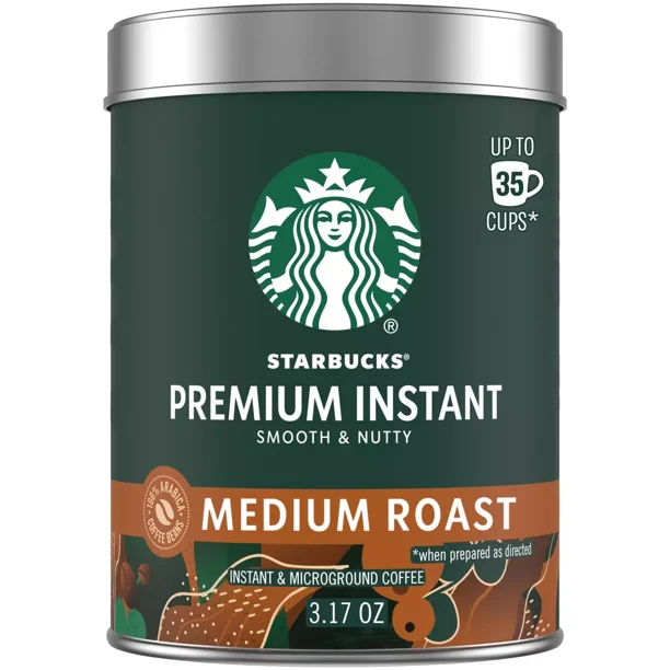 Starbucks Medium Roast Premium Instant Coffee - 3.17oz - Walmart ...