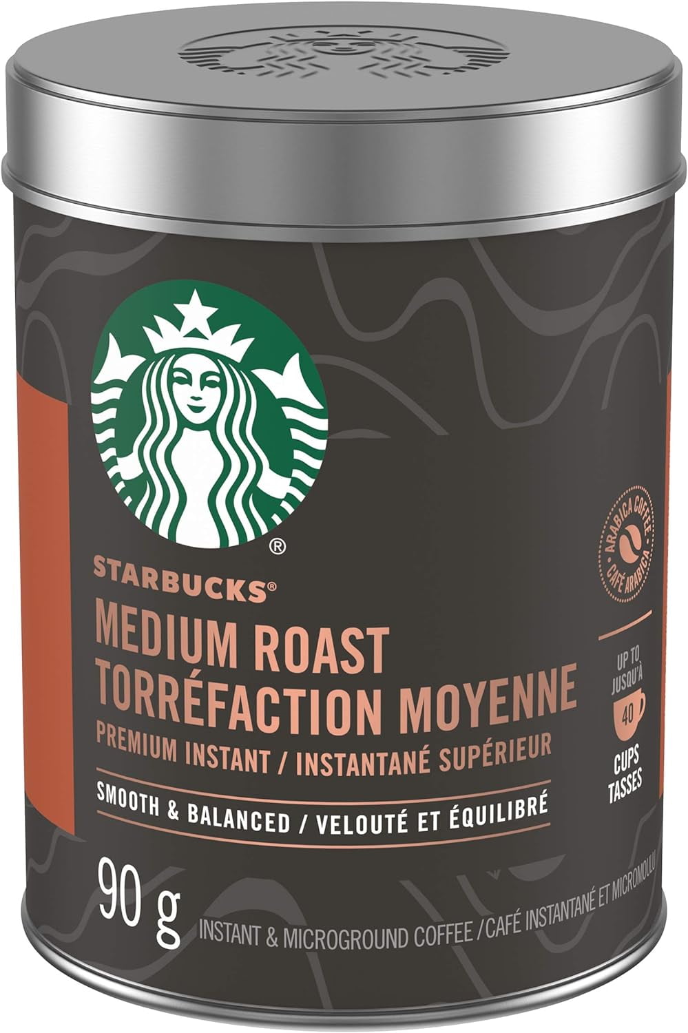 Starbucks Medium Roast Premium Instant Coffee 90g (3 oz) | 40 Servings ...