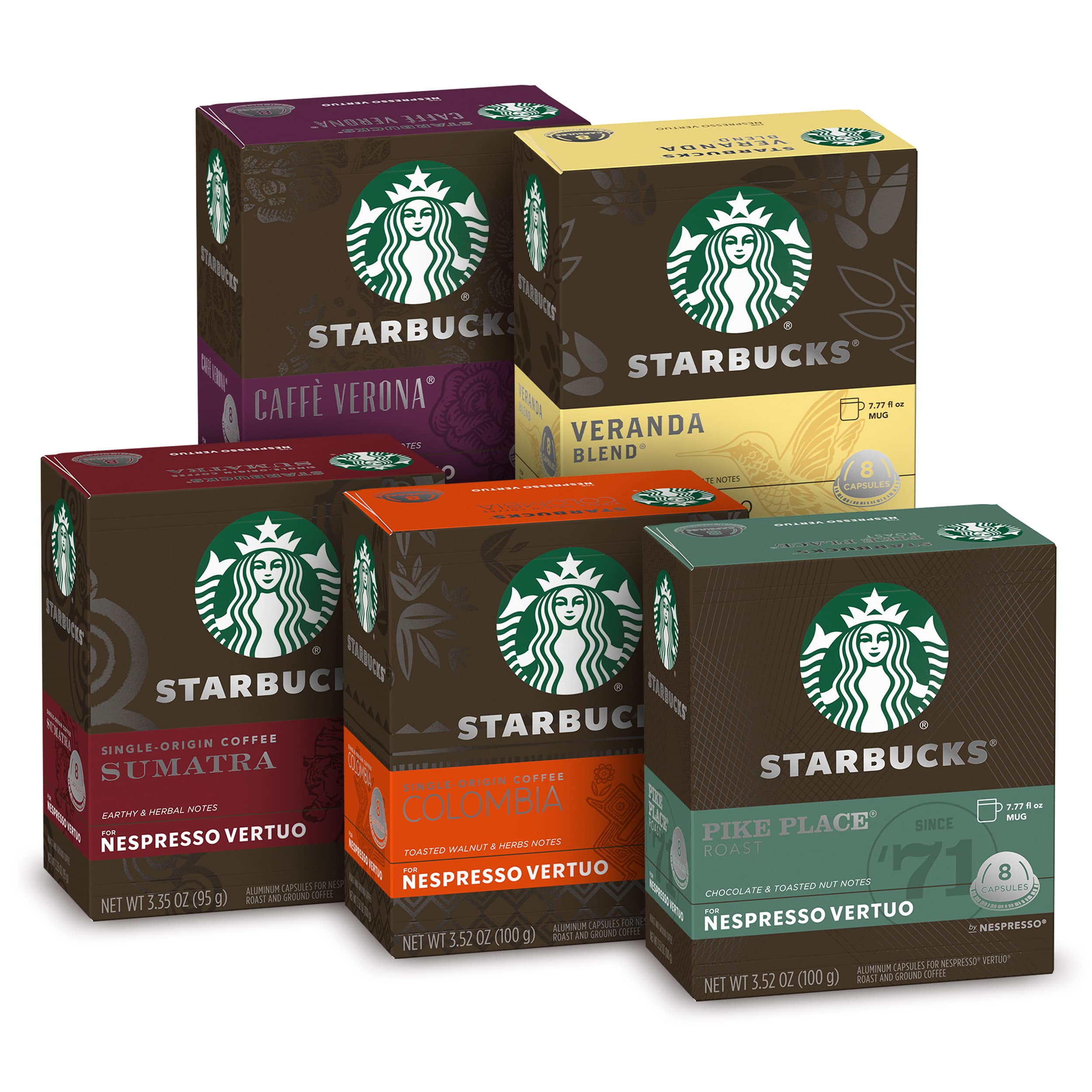 Starbucks by Nespresso Blonde, .. Medium, and Dark Roast .. Variety ...