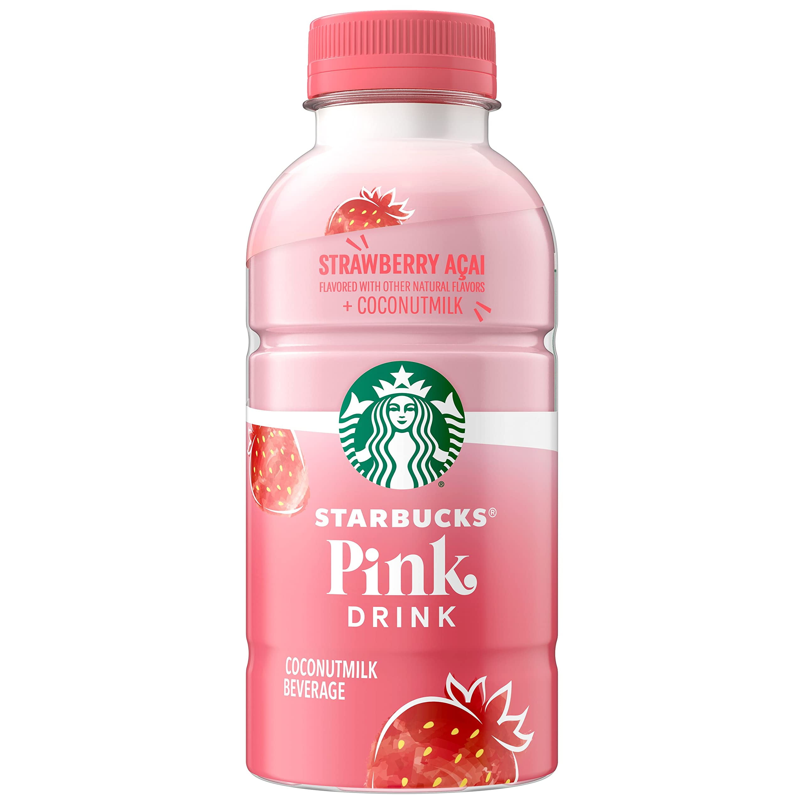 Starbucks Pink Drink, Strawberry Acai with Coconut Milk, 14oz Bottle - Walmart.com
