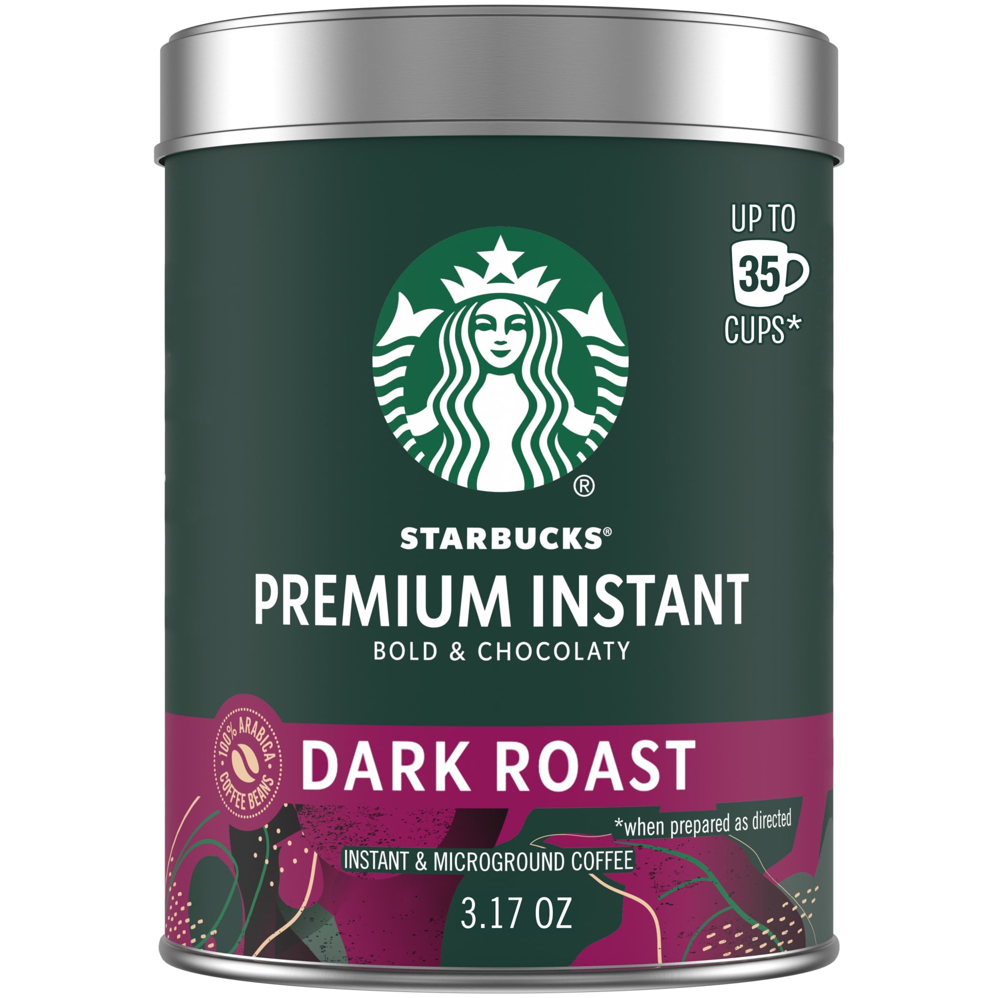 Starbucks Premium Dark Roast Instant Coffee, 3.17 oz - Walmart.com