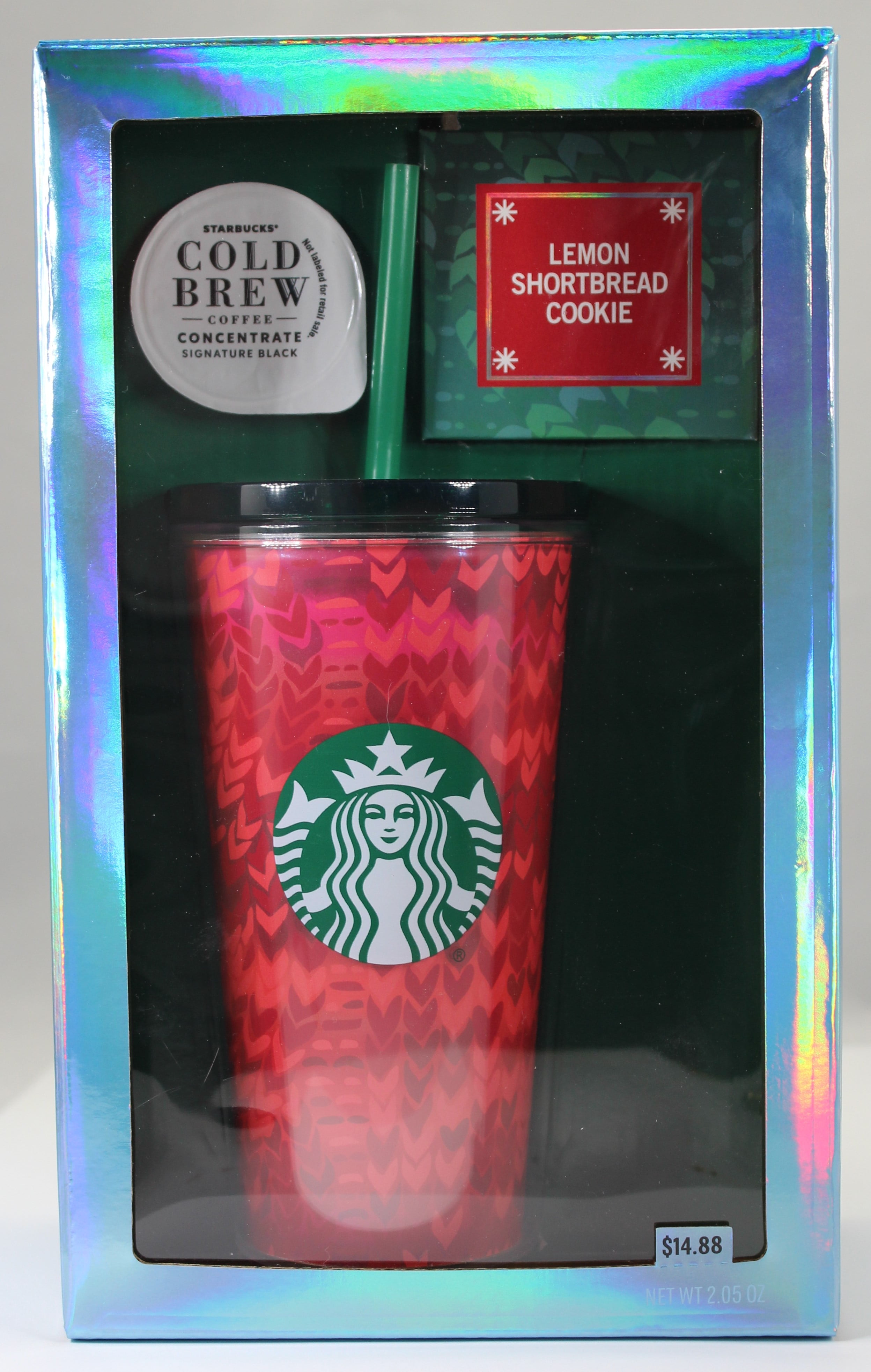 Starbucks Holiday Knitted Red Cold Cup Coffee Tumbler with Signature ...