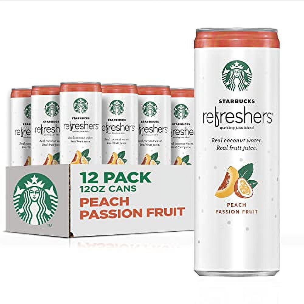 Starbucks, Refreshers with Cocounut Water, Peach Passion Fruit, 12 fl ...