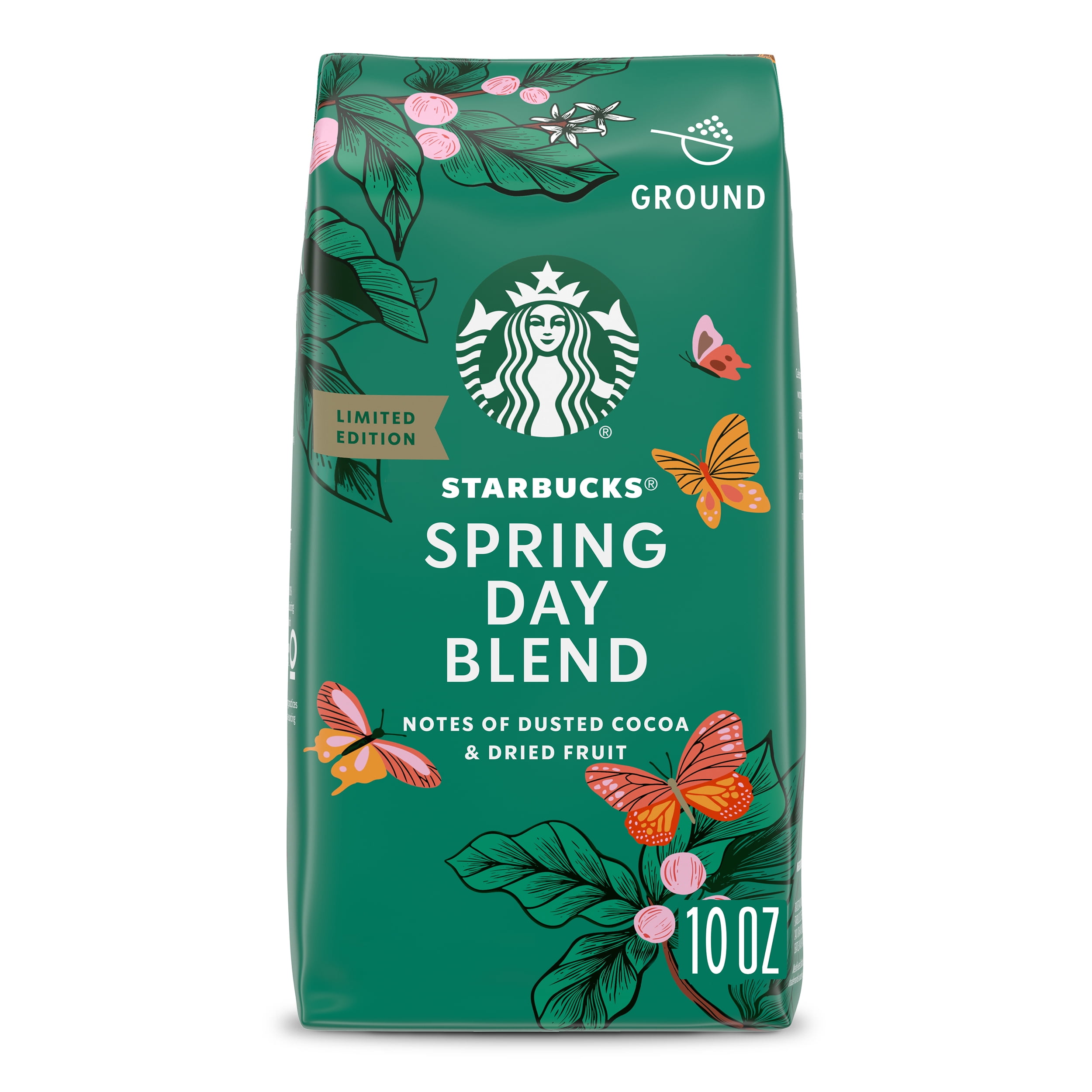 Starbucks Seasonal Spring Day Blend, Medium Roast Ground Coffee, 10 oz ...