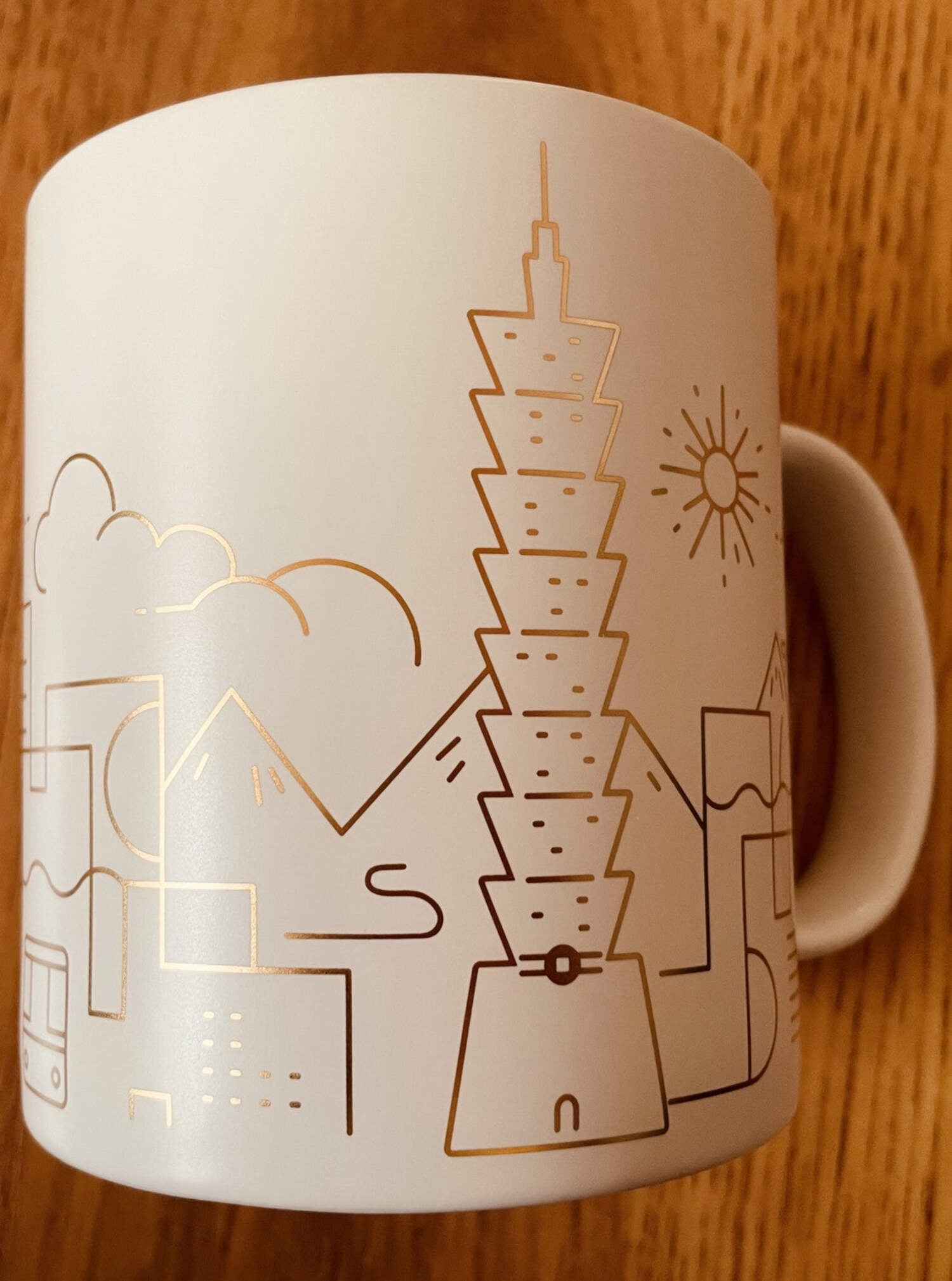Starbucks Taipei 101 Taiwan 16 ounce collector coffee mug NEW - Walmart.com