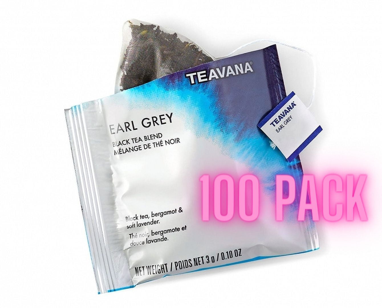 Starbucks Teavana Tea: Earl Grey - Pack of 100 Sachets - Walmart.com