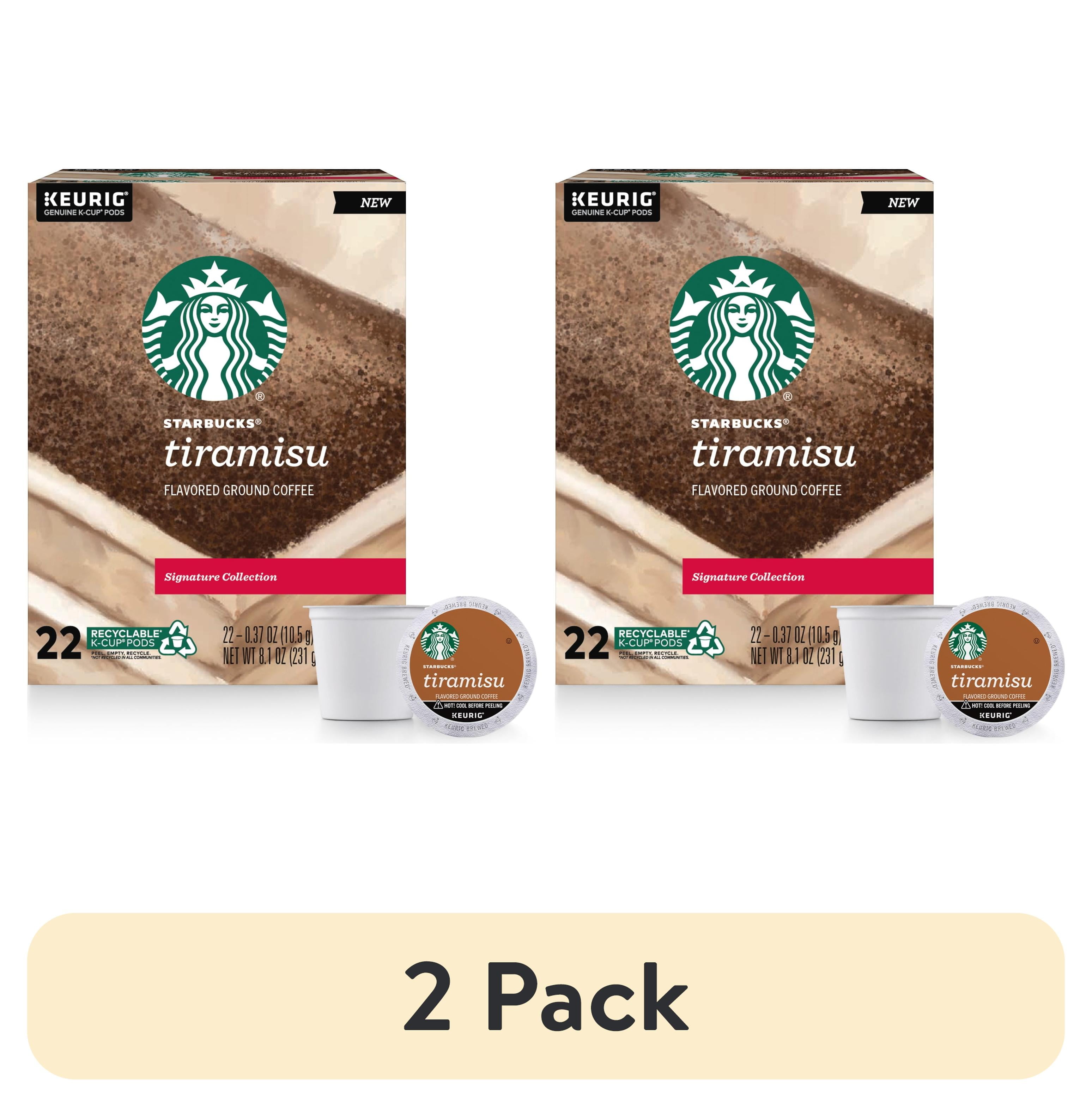 (2 pack) Starbucks, Tiramisu Naturally Flavored K-Cup Coffee Pods, 22 Count K Cups - Walmart.com