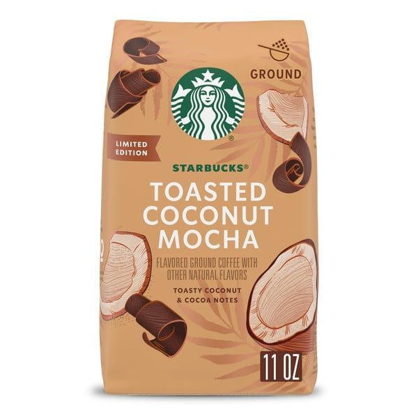 Starbucks Toasted Coconut Mocha Ground Coffee 11 oz - Walmart.com