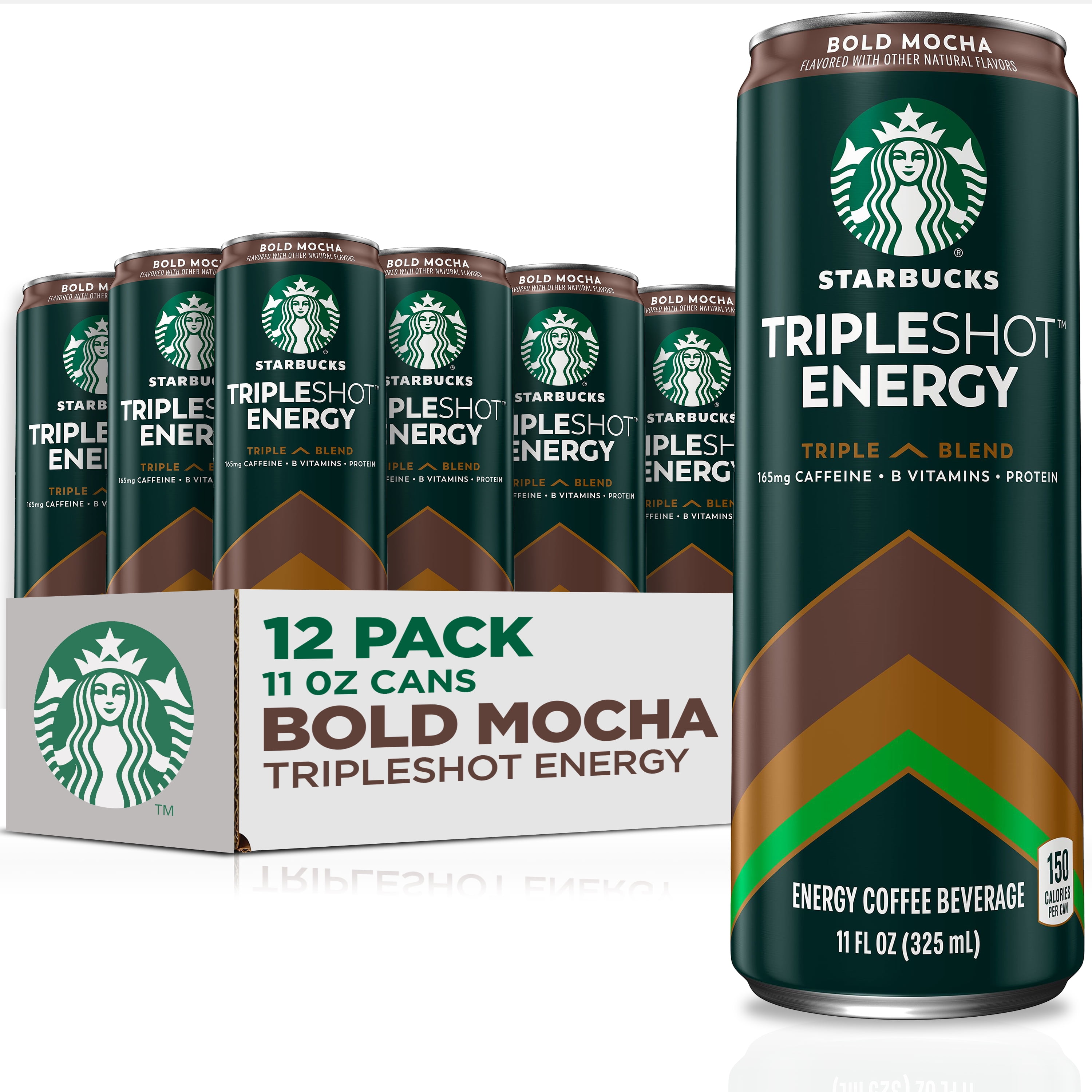Starbucks Tripleshot Coffee Energy Drink, Mocha Flavor, 11 fl oz Cans ...