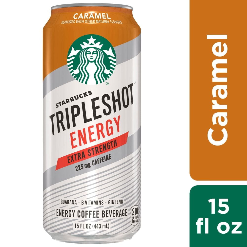 Starbucks Tripleshot Energy Extra Strength Caramel Iced Coffee Can 15 ...