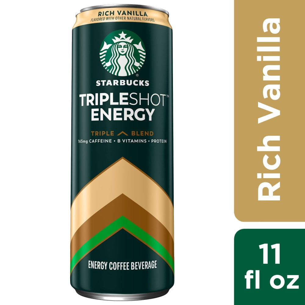 Starbucks Tripleshot Energy Rich Vanilla Iced Coffee Can, 11 fl oz ...