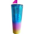 Starbucks Tumbler Tim Singleton Rainbow Grid Gradient Ombre - Venti ...